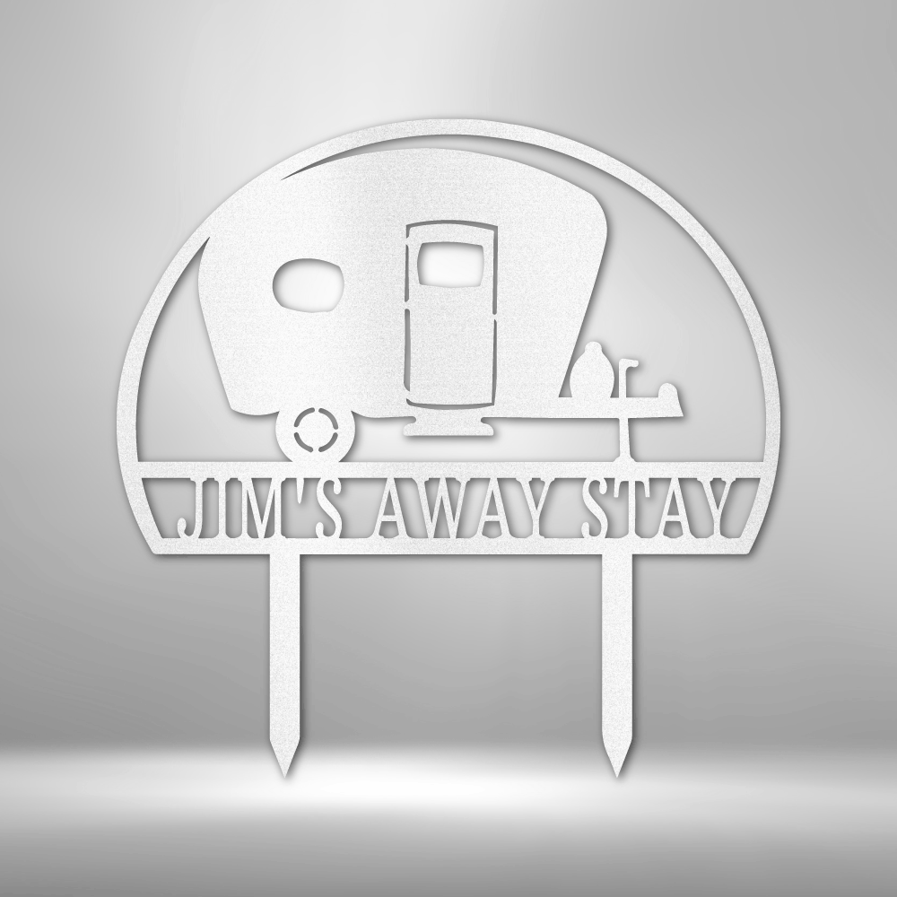 Wall Art, Personalized Laser Cut Steel Camper Yard Monogram Signs