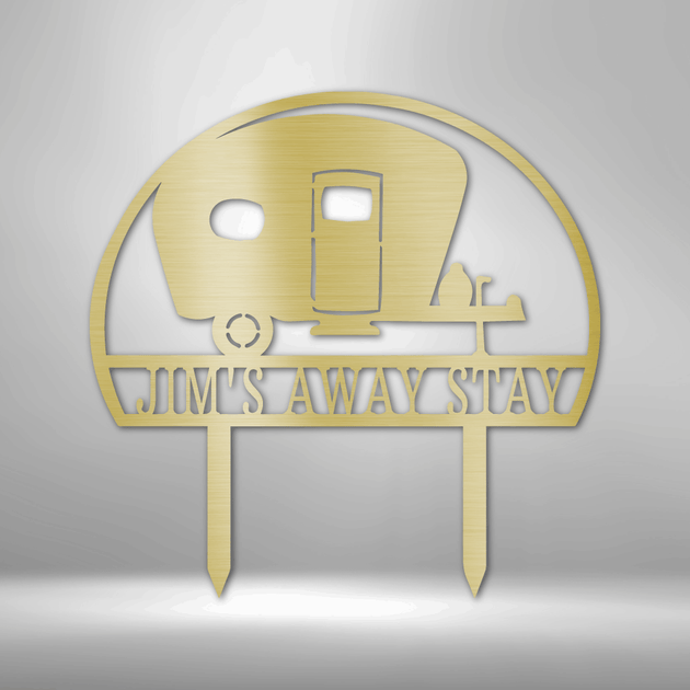 Wall Art, Personalized Laser Cut Steel Camper Yard Monogram Signs